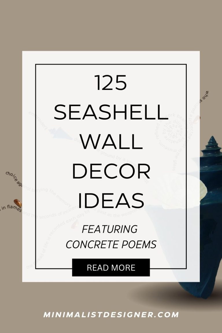 125 Seashell Wall Decor Ideas Featuring Concrete Poems