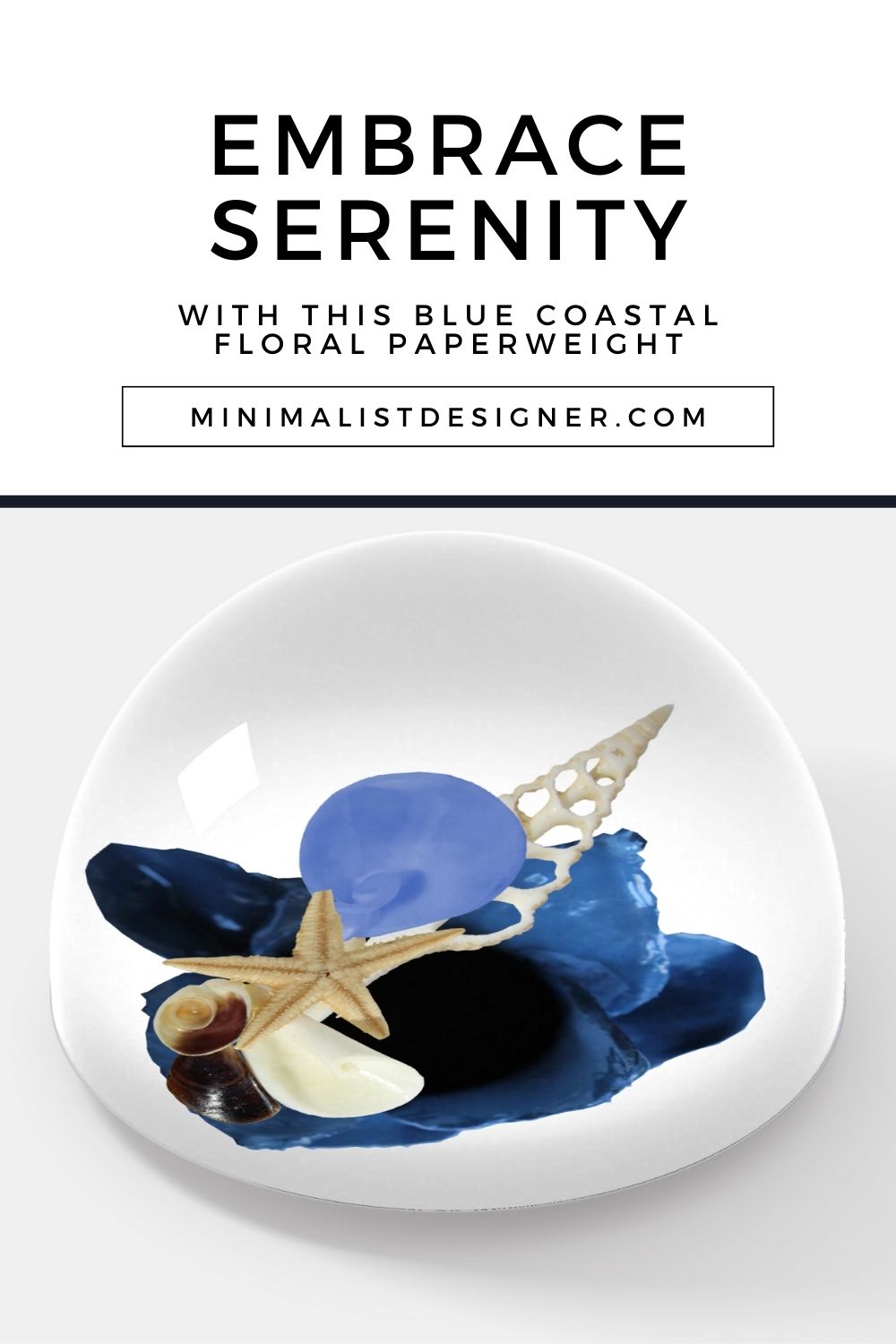 Marine Ikebana paperweights: