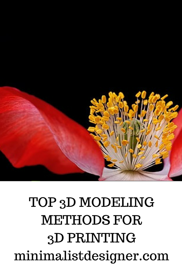 Top 3D modeling methods for 3D printing | Minimalist designs