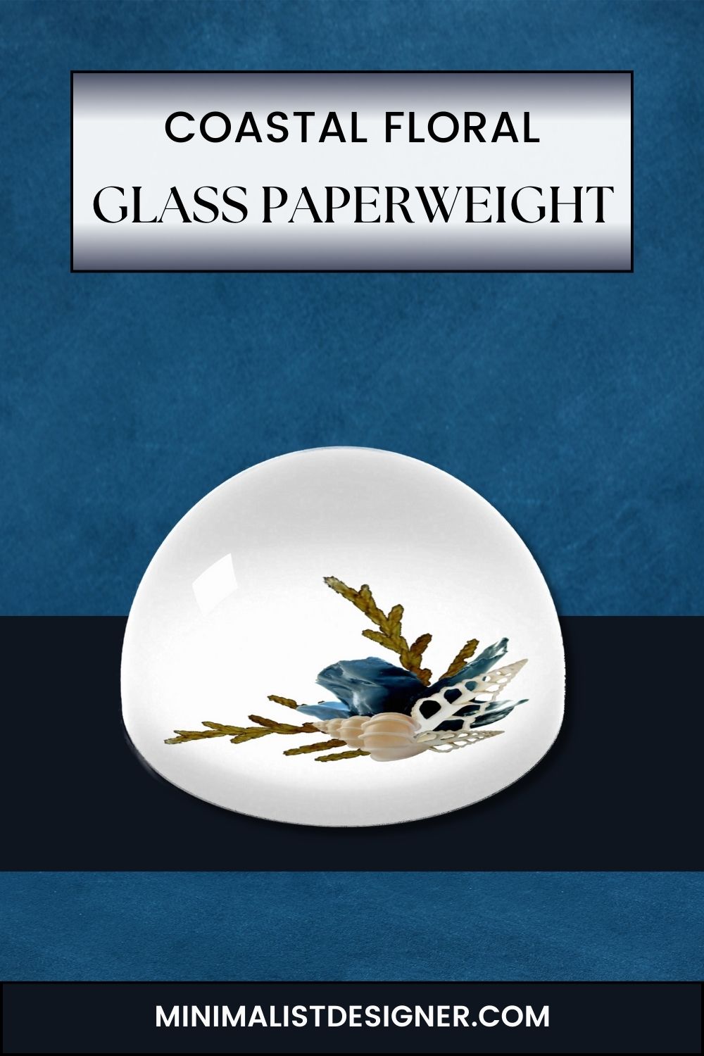 The timeless beauty of a blue iris floral paperweight